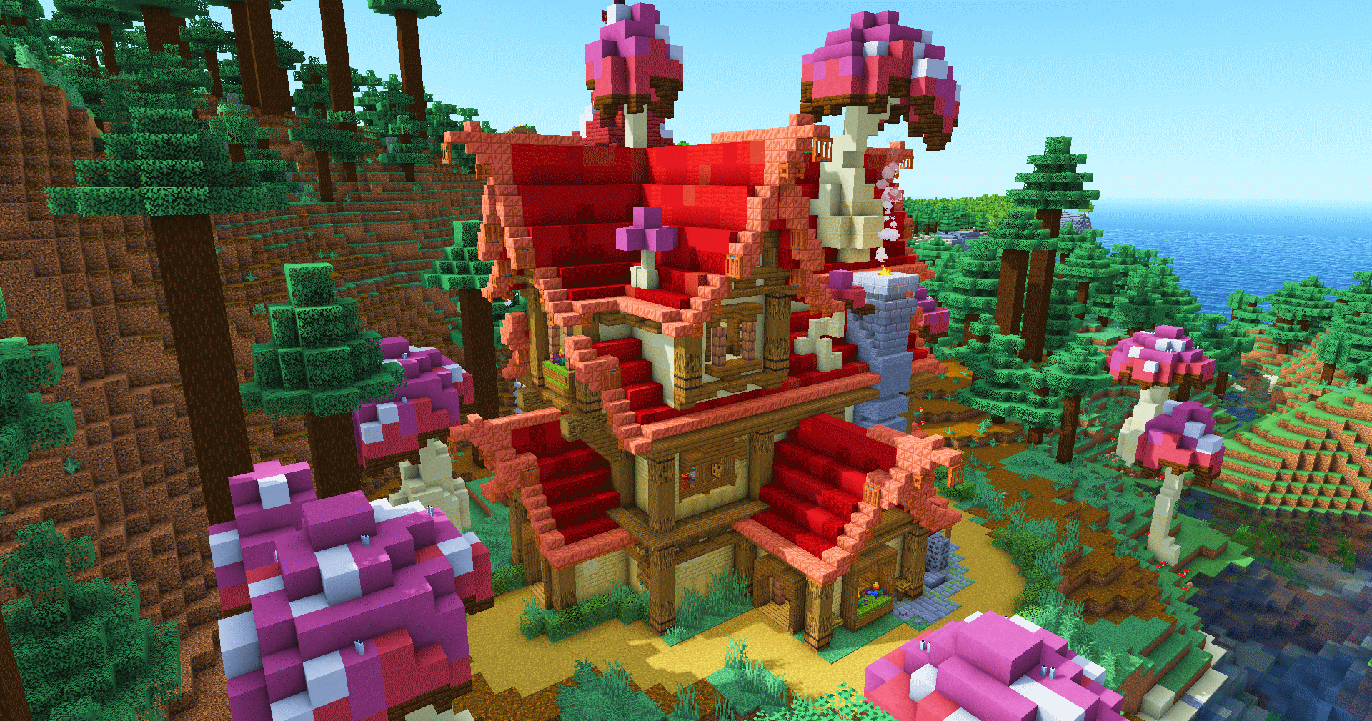 Minecraft - Rubyshroom Residence | Download [Charliecustard Builds]