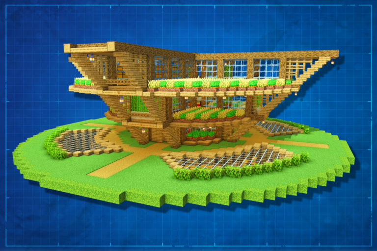 Jungle Treehouse Base | 3D Guide & Download @ Charliecustard Build
