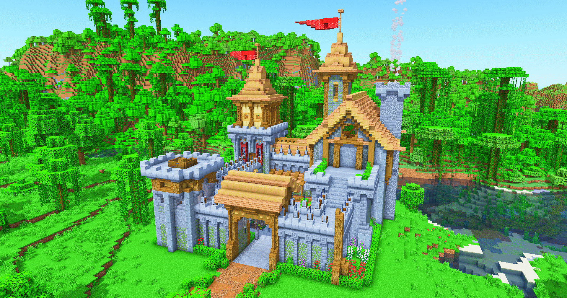 Geweldig Minecraft Kasteel Downloaden Castles In Minecraft Mods Apps