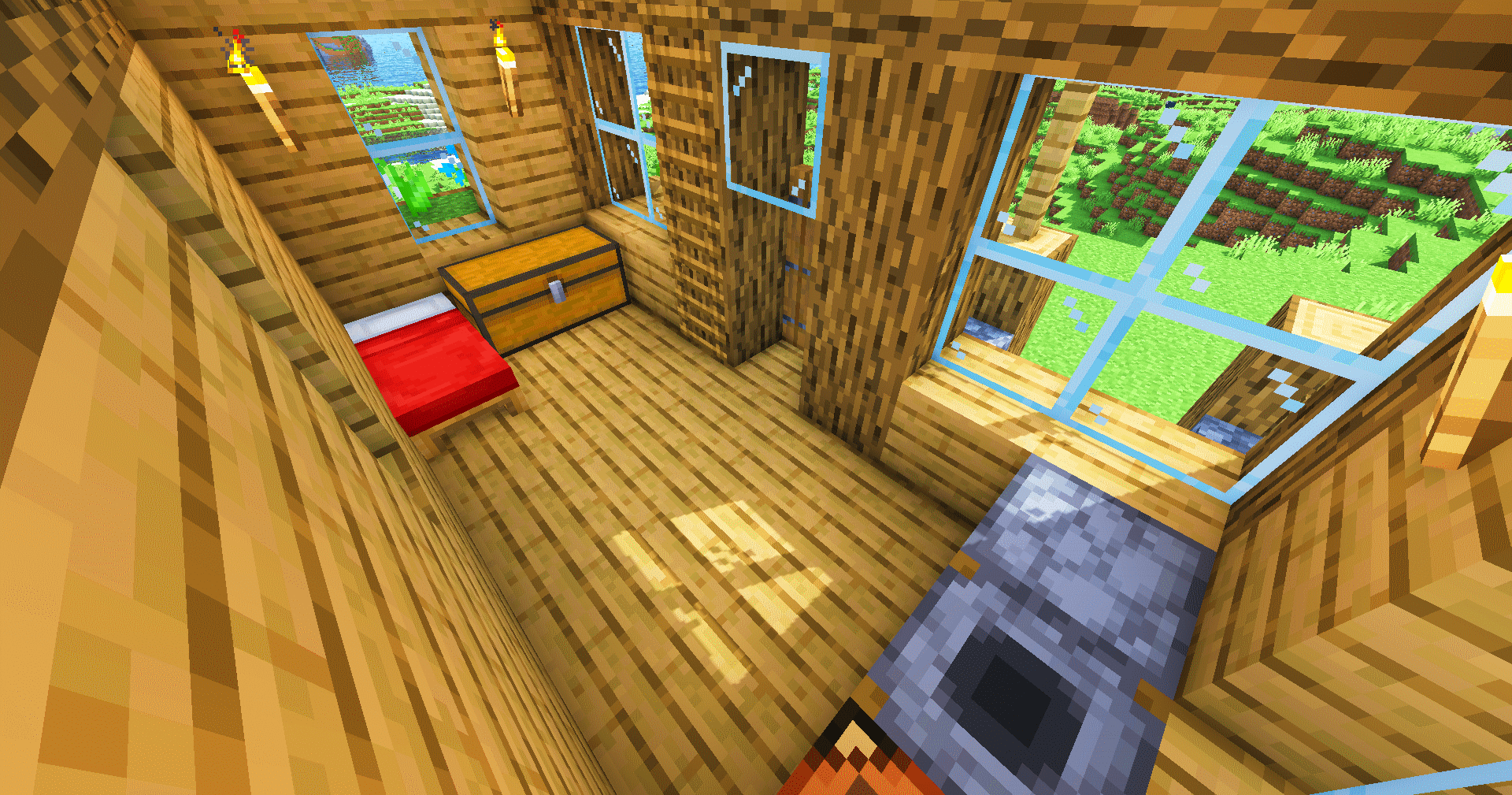 Minecraft - Starter House #2 Free 3D Guide | Download [Charliecustard ...