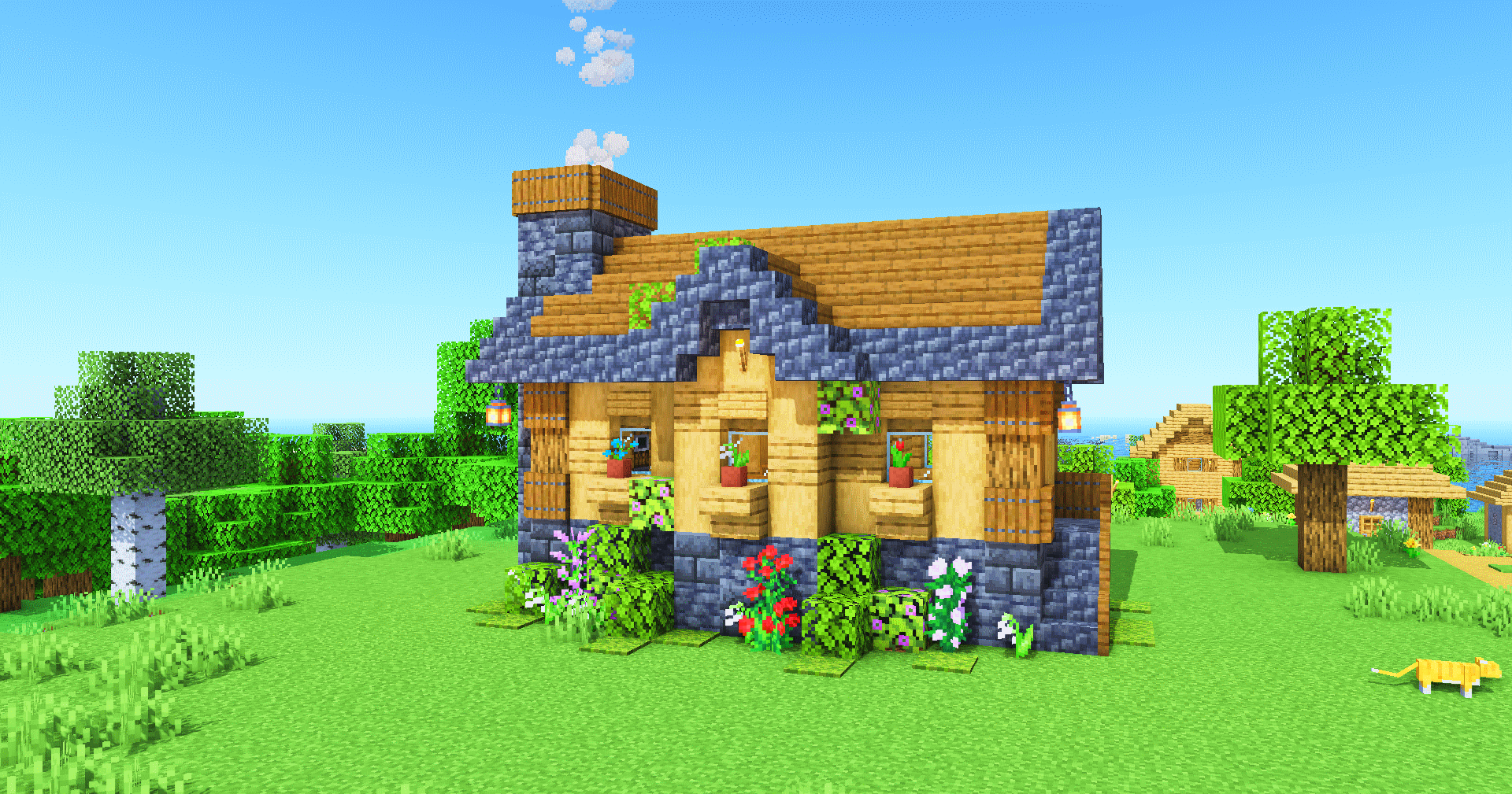 Minecraft - Starter House #11 Free 3D Guide | Download [Charliecustard ...