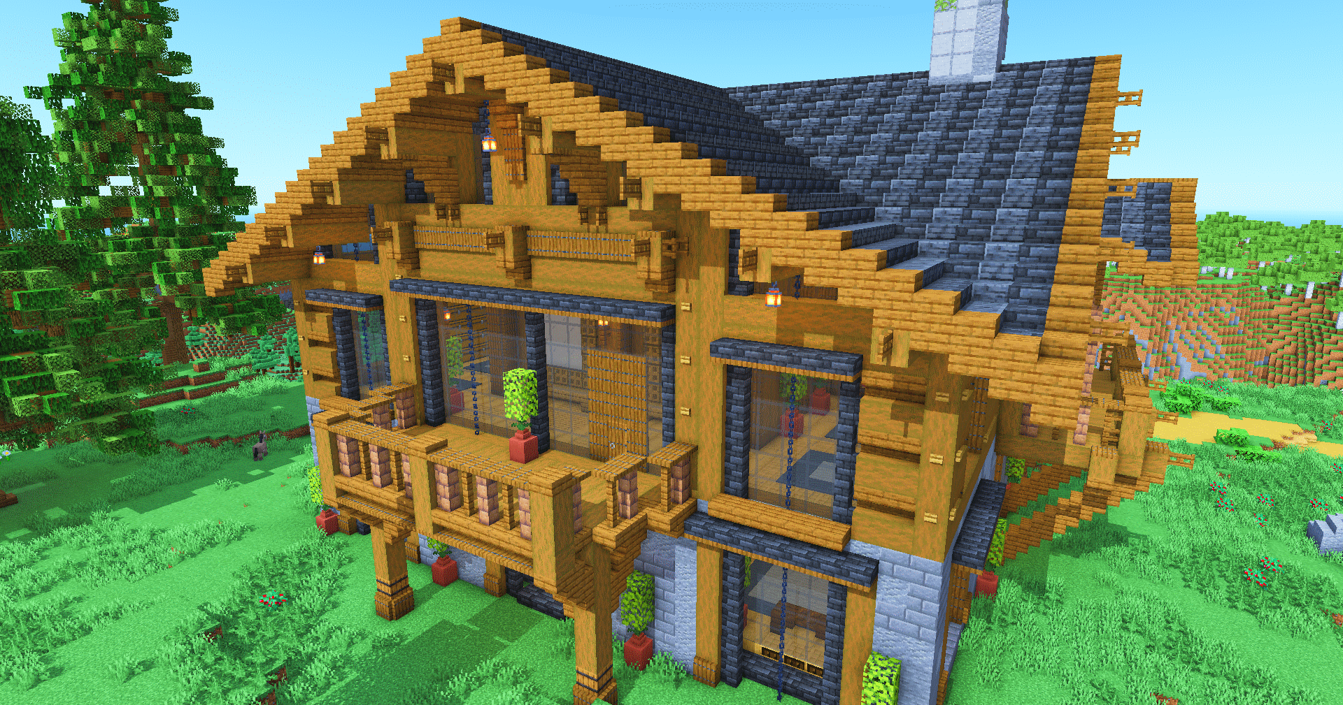 Minecraft Cabin Diner | 3D Guide @ Charliecustard Builds