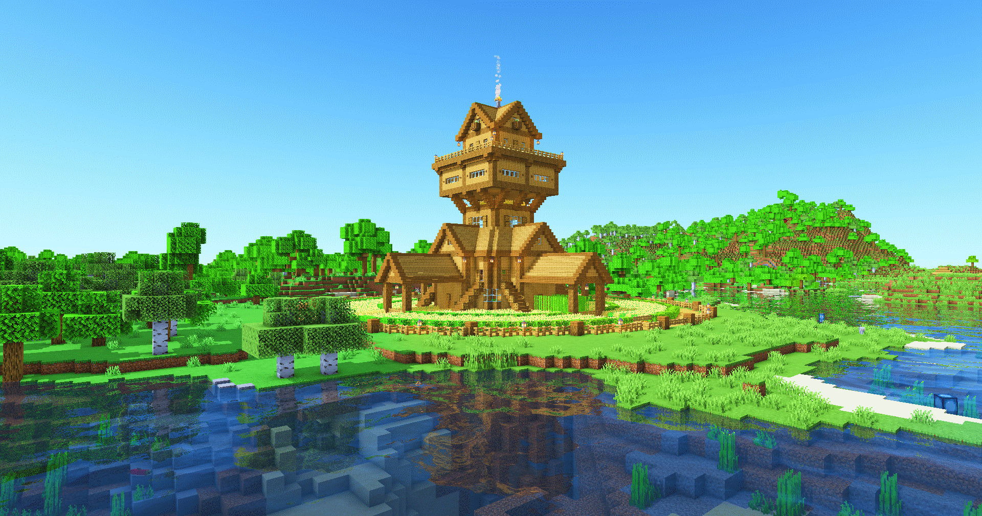 Minecraft Guard Tower Blueprint Fire Lookout Tower #1 | Schematic