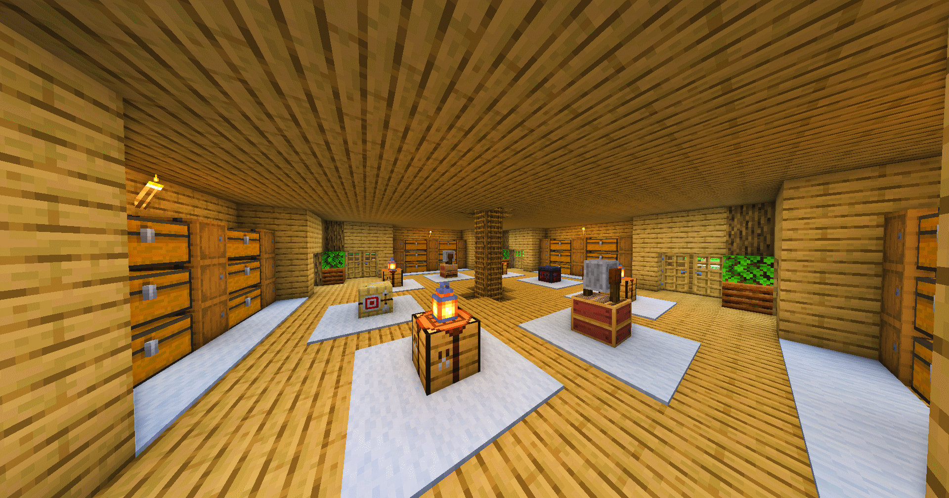 Minecraft Wooden House Interior Design Wooden Mountain House!