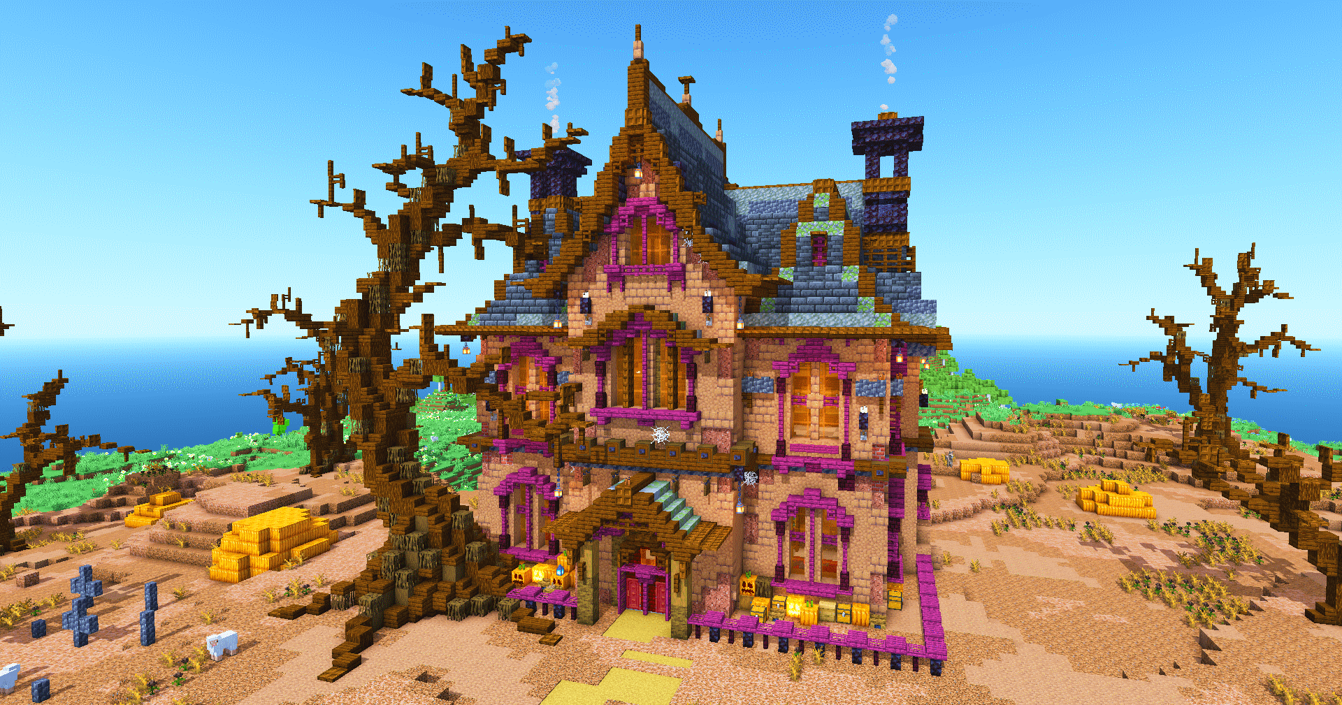 Halloween Witchwood Manor | 3D Guide & Download @ Charliecustard Build