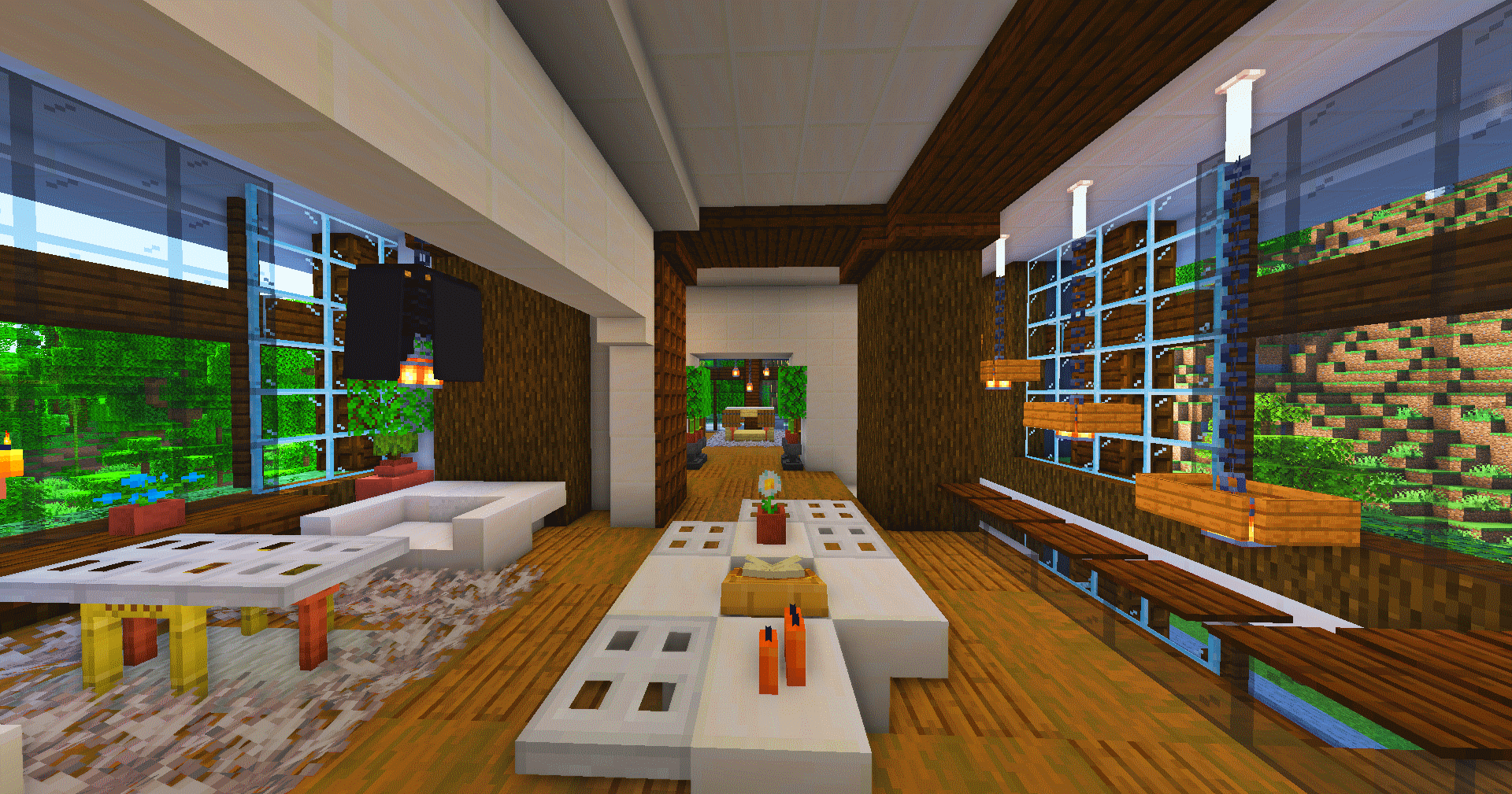 Modern Minecraft Houses Inside Living Rooms CONTEMPORARY, GARDENS,