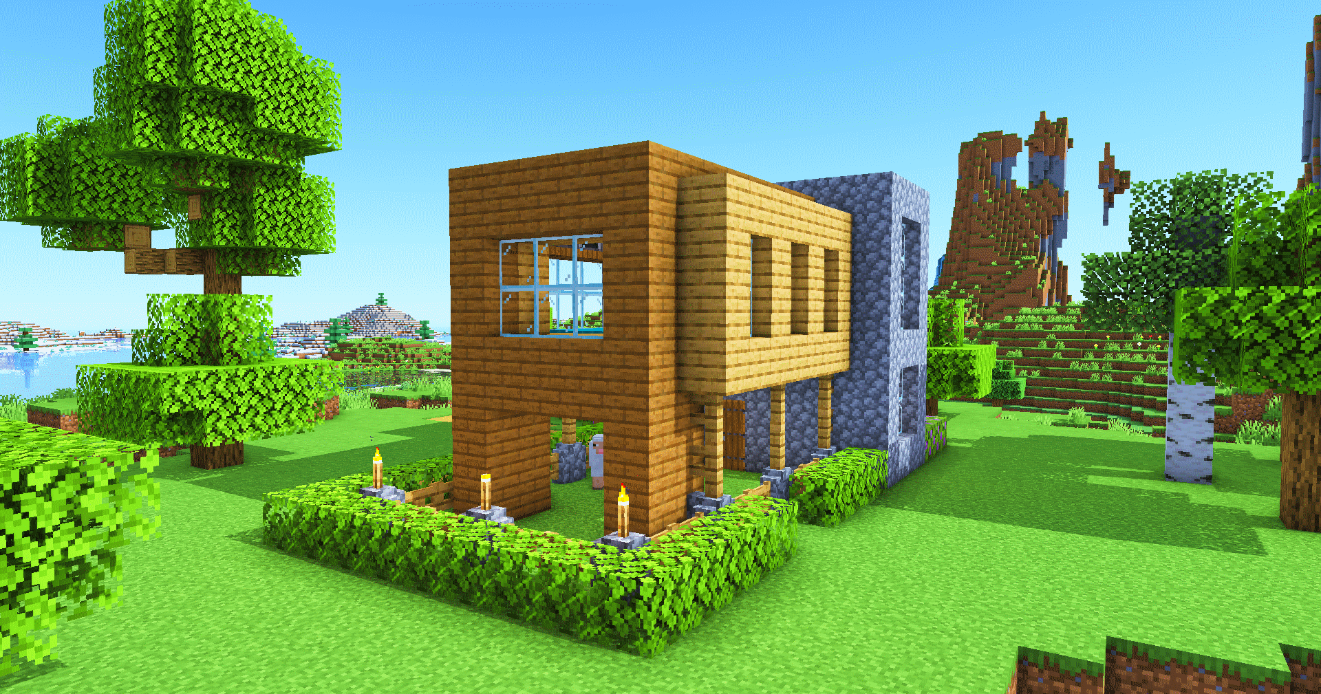 Minecraft Starter House #8 Free 3D Guide | 3D Guide @ Charliecustard Builds