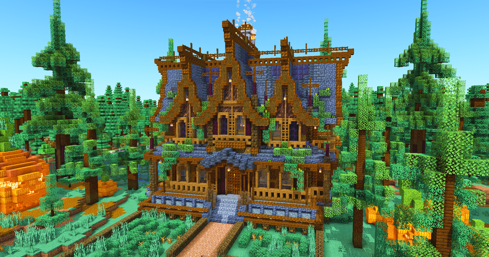 Minecraft Mountain House Plans