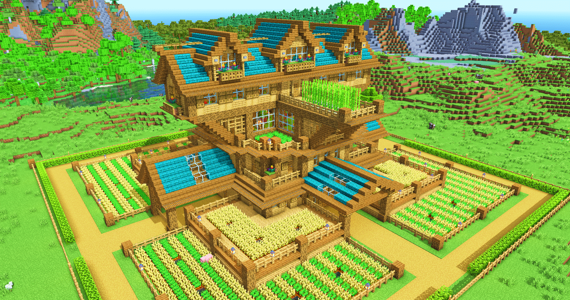 Minecraft Starter House #78 | 3D Guide @ Charliecustard Builds