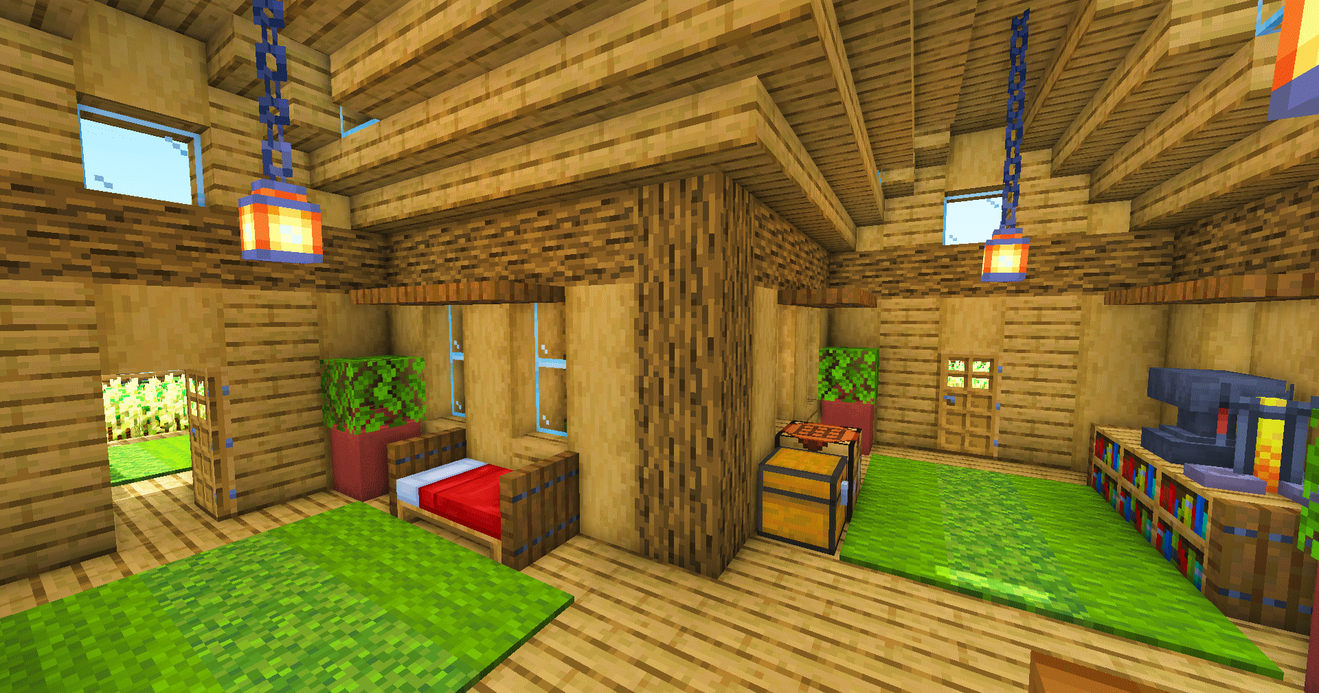 Easy Minecraft Starter House Tutorial How To Build In Minecraft 82