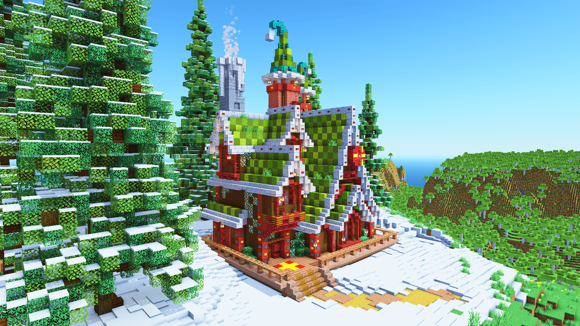 Christmas Elf House | 3D Guide & Download @ Charliecustard Builds