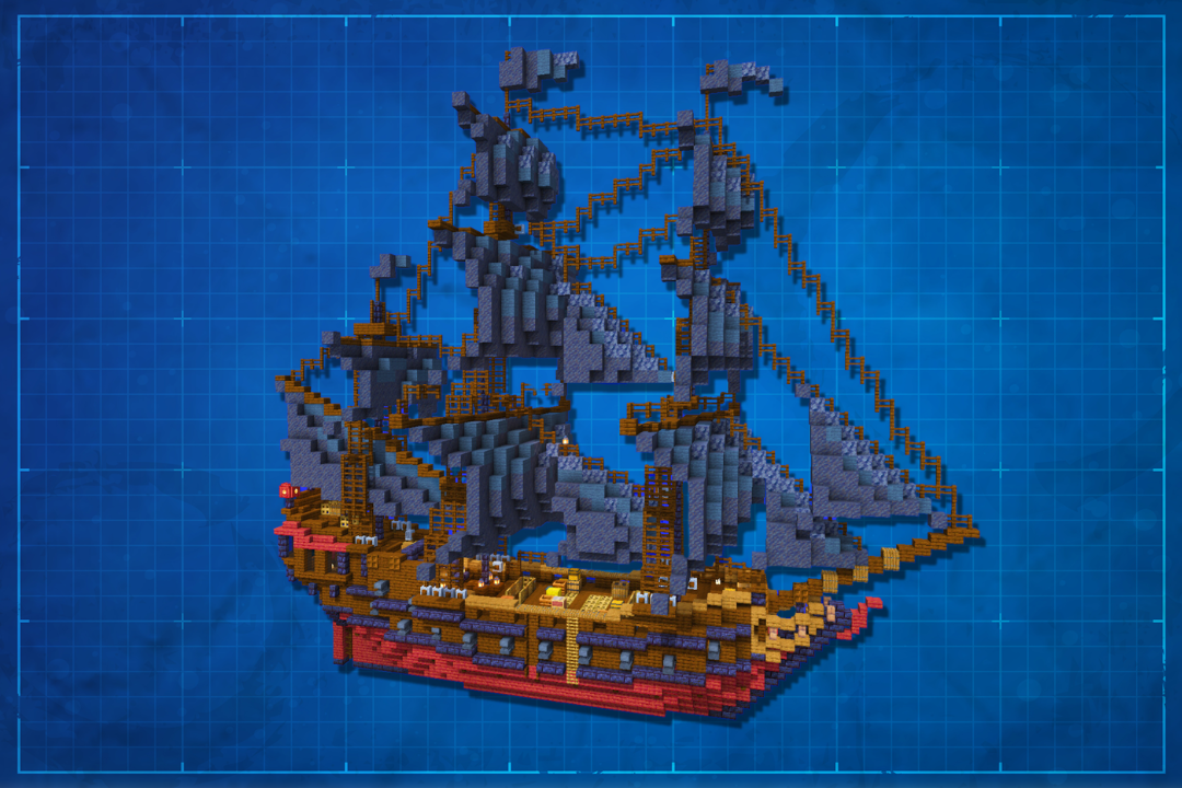 Minecraft Pirate Ship Blueprints