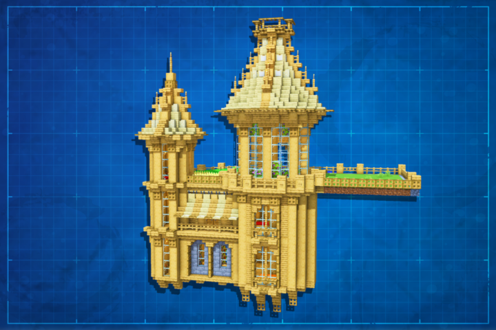 Minecraft Starter House #37 | 3D Guide @ Charliecustard Builds