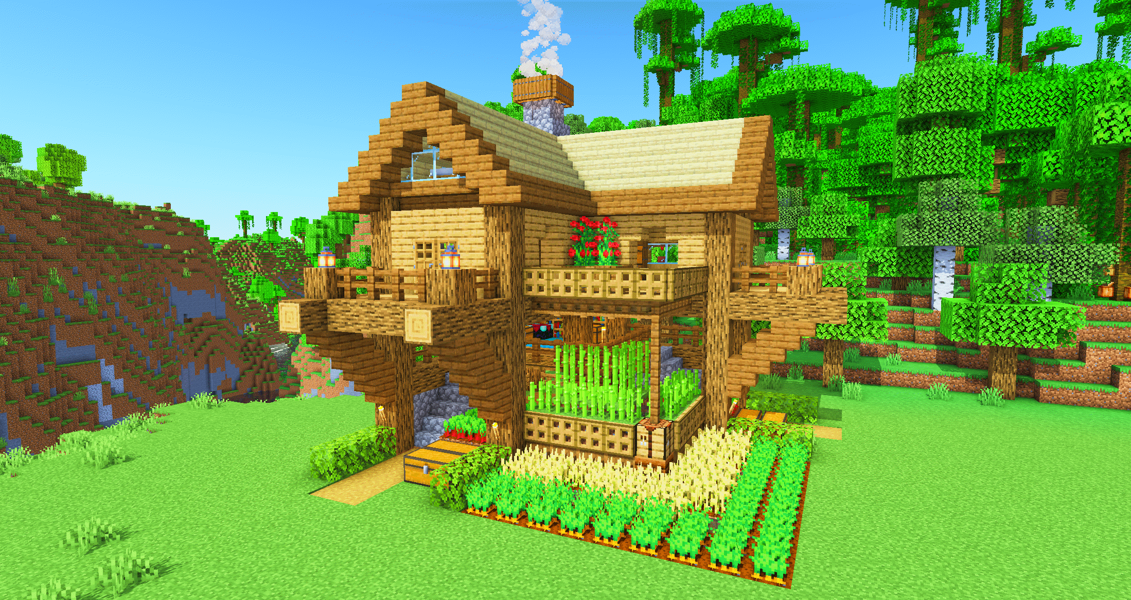 Minecraft Starter House #85 | 3D Guide @ Charliecustard Builds