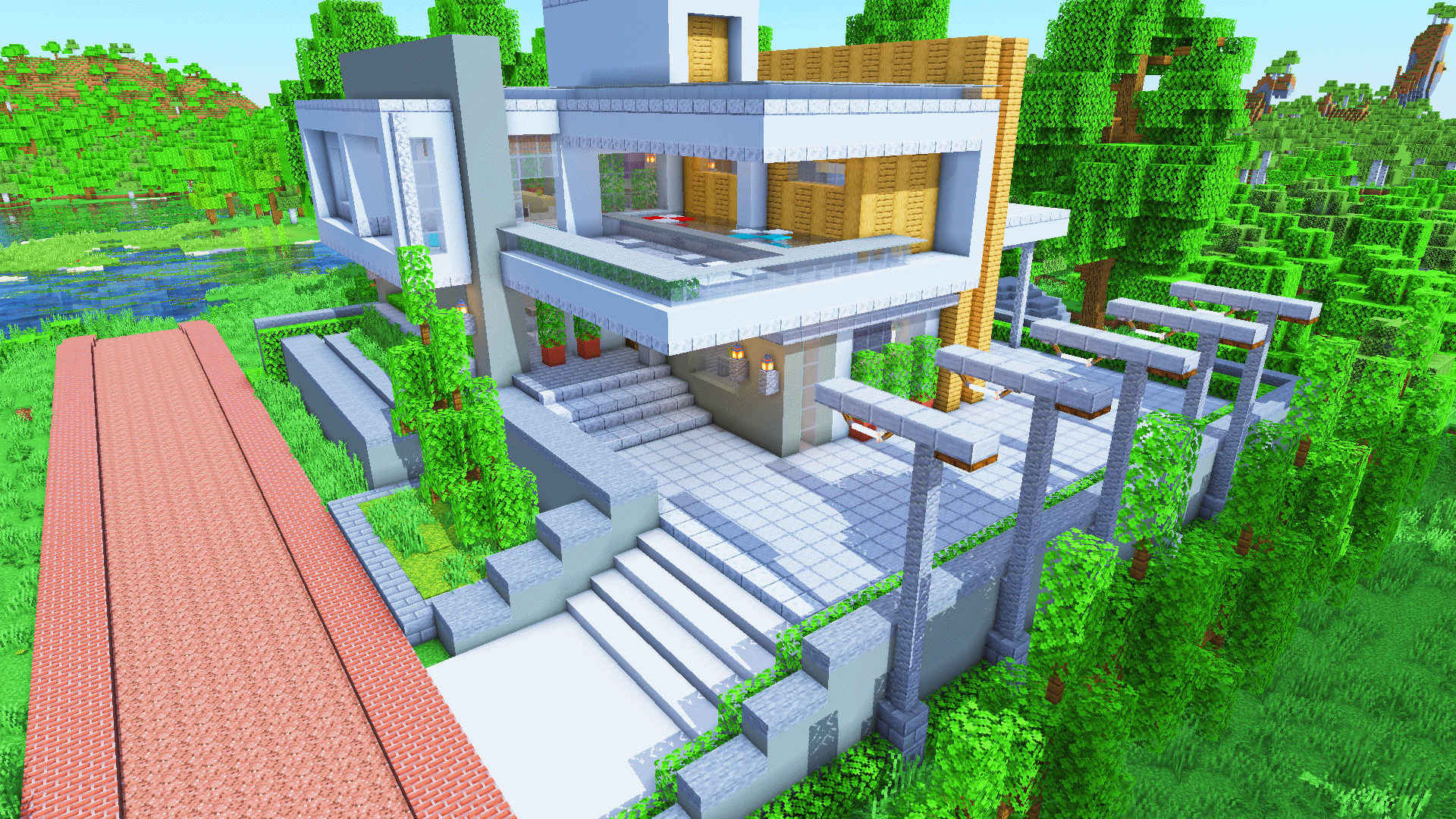 Minecraft Ultra Modern Mansion