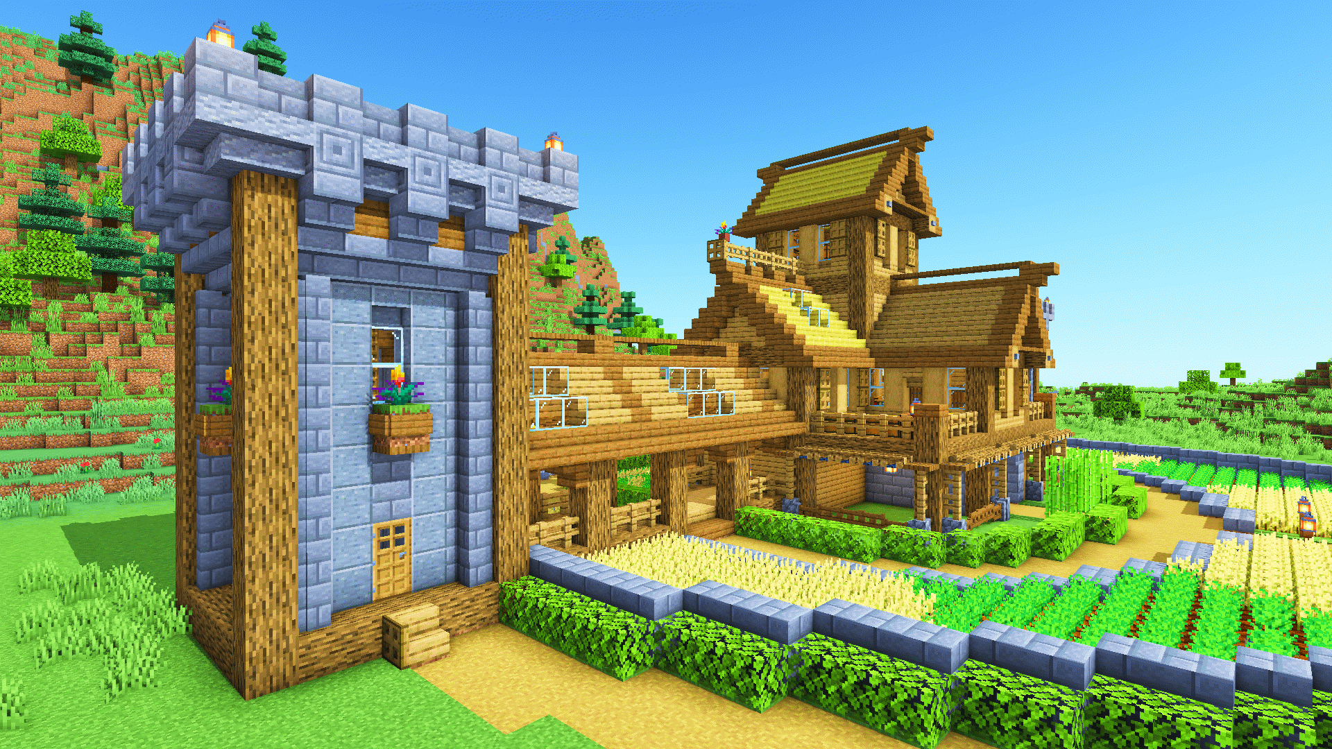 Minecraft Starter House Design Blueprints Stunning Brick House