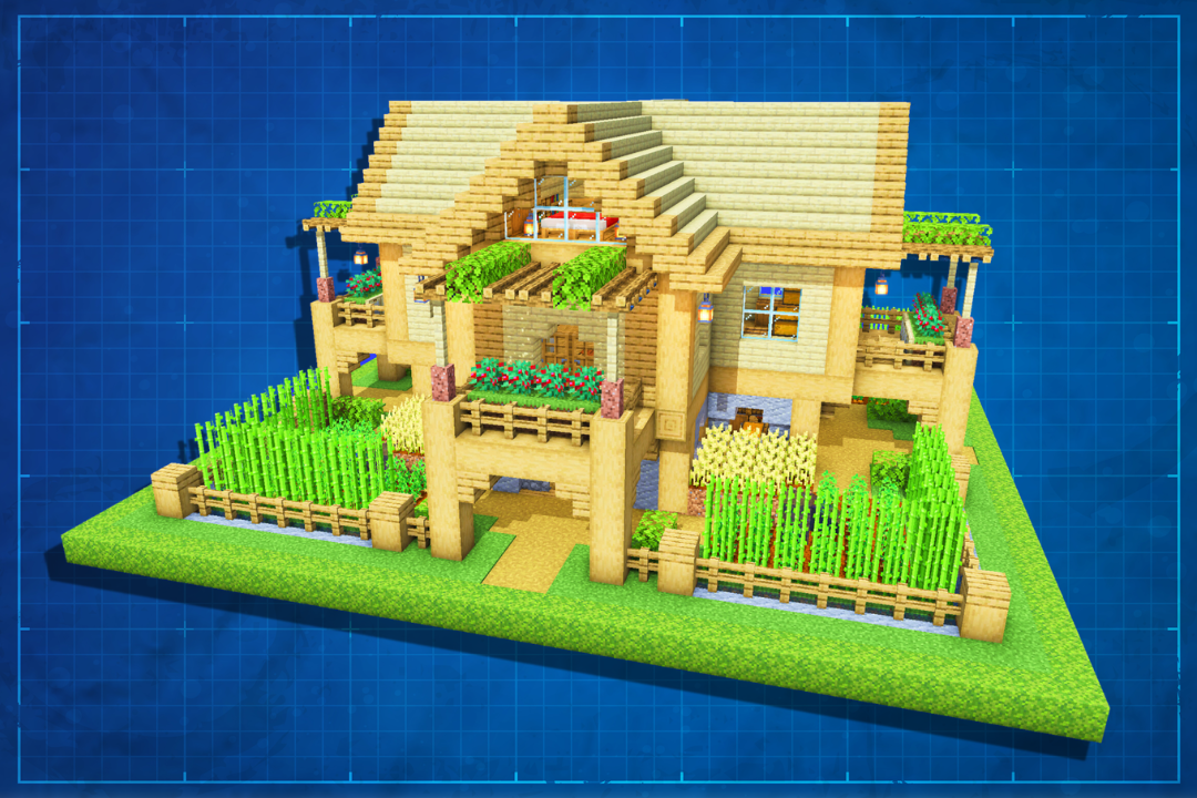 Minecraft Birch House Minecraft Starter House #88 | 3D Guide