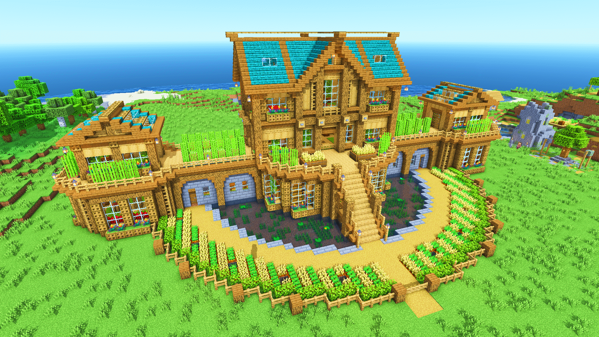 Minecraft Starter House #91 | 3D Guide @ Charliecustard Builds