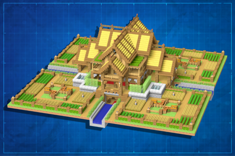 Minecraft - Desert Oasis Fortress | Download [Charliecustard Builds]