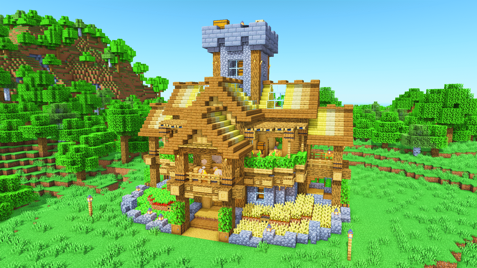 Minecraft House 1 Wallpaper
