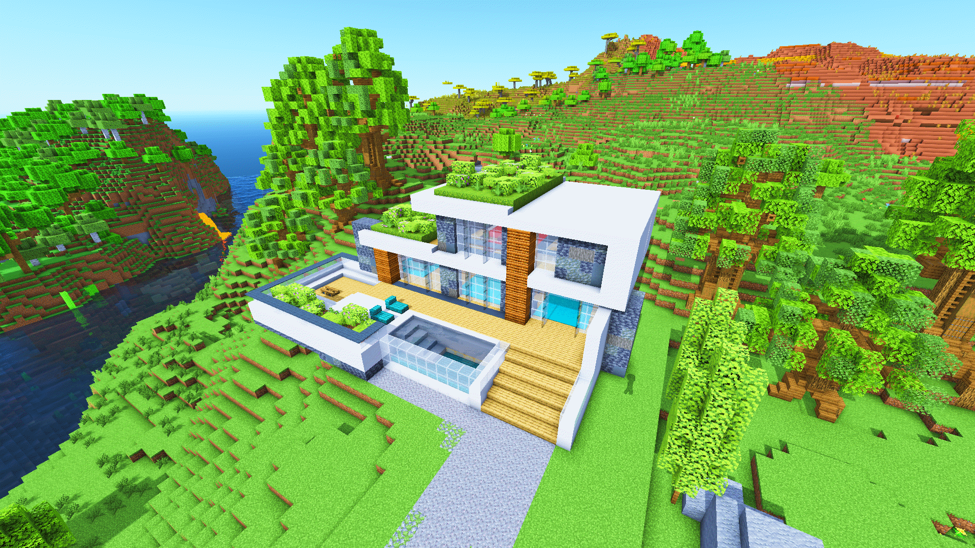 Minecraft Modern House #3 | 3D Guide @ Charliecustard Builds