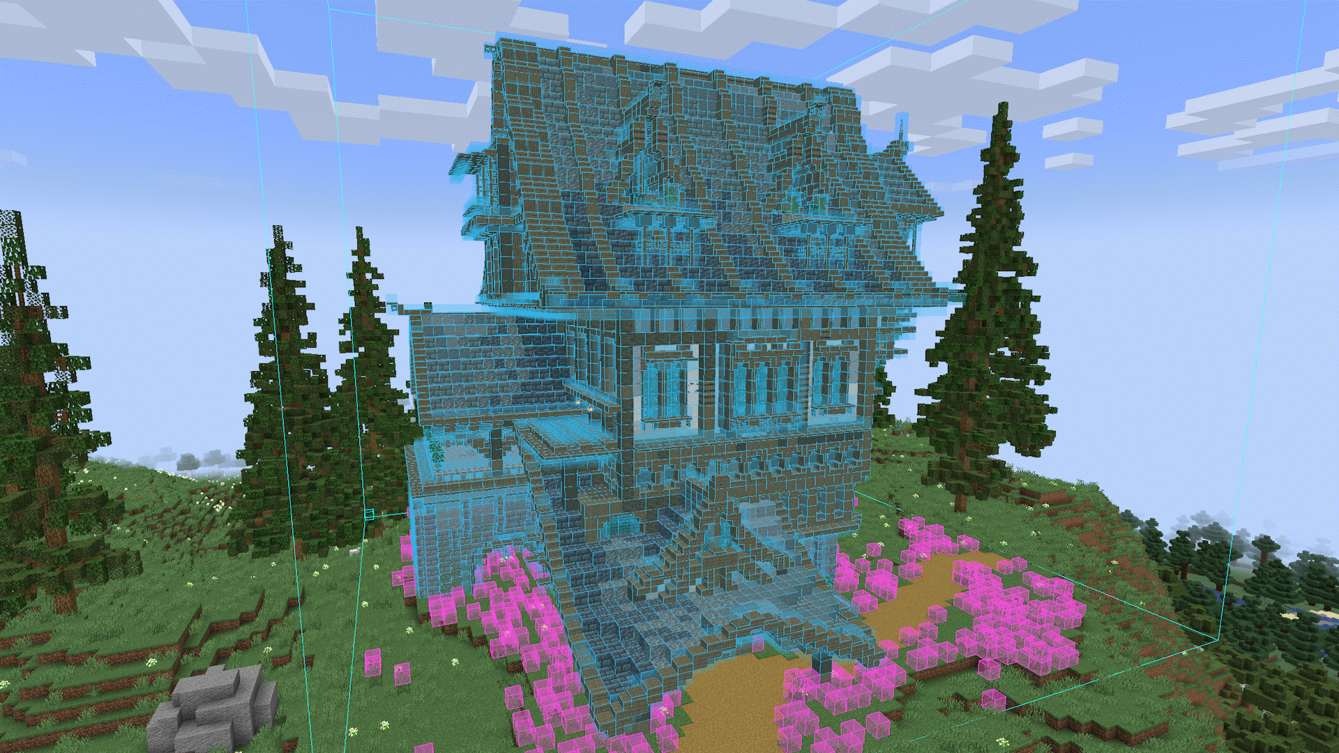 Minecraft Sprucewood Overlook | 3D Guide @ Charliecustard Builds