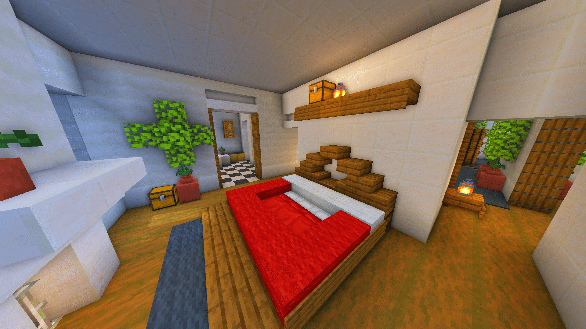 Moderen Minecraft House Rooms