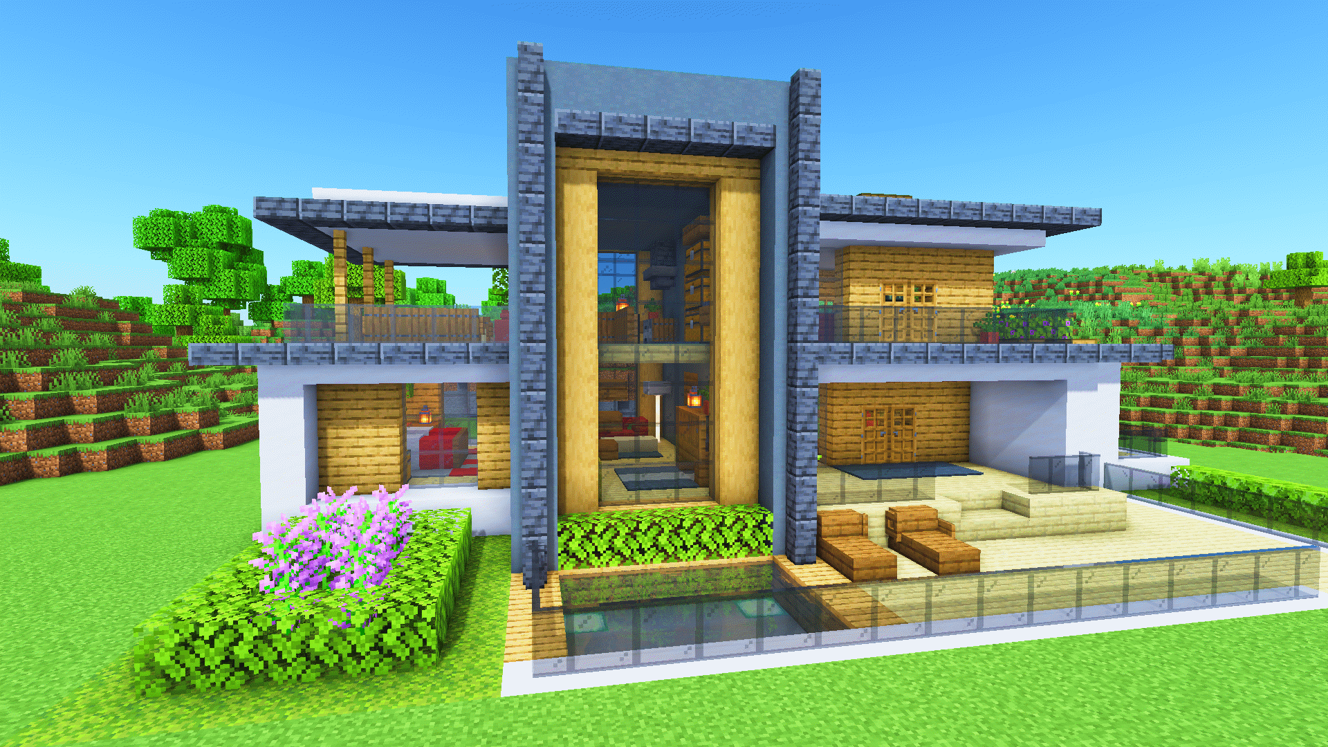 Minecraft Modern House #5 | 3D Guide @ Charliecustard Builds