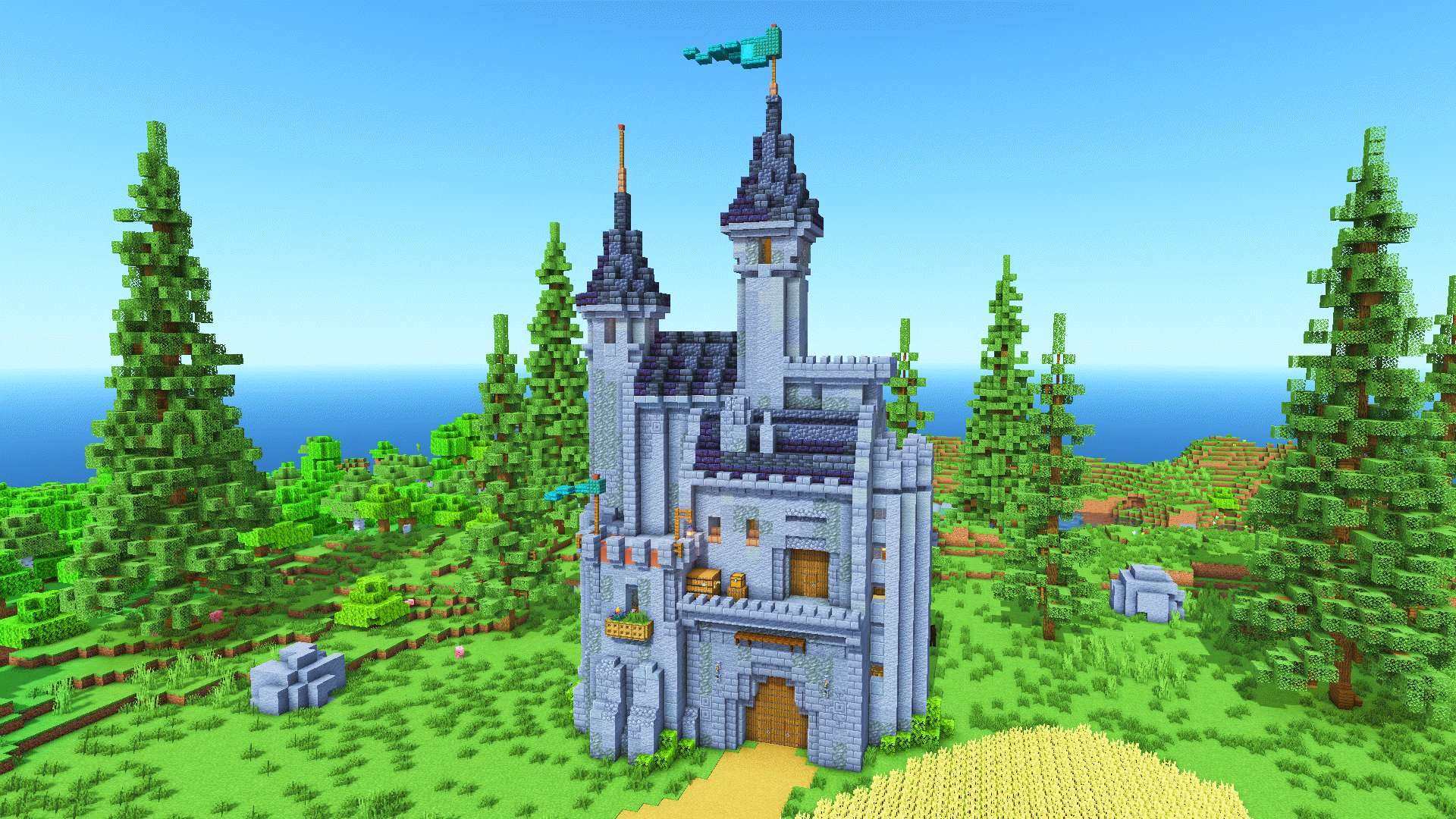 Minecraft The Deepslate Castle Keep | 3D Guide @ Charliecustard Builds