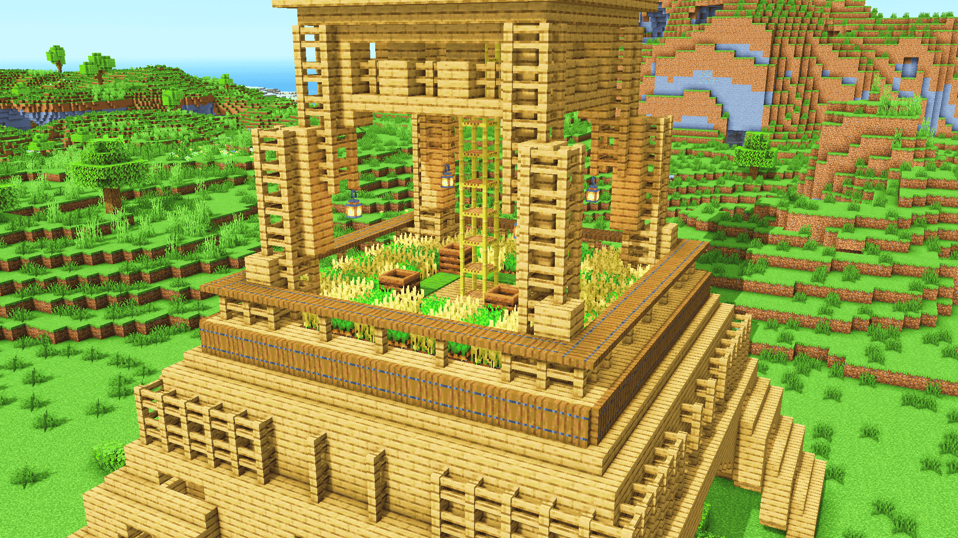 Minecraft Eiffel Tower Survival Base | 3D Guide @ Charliecustard Builds