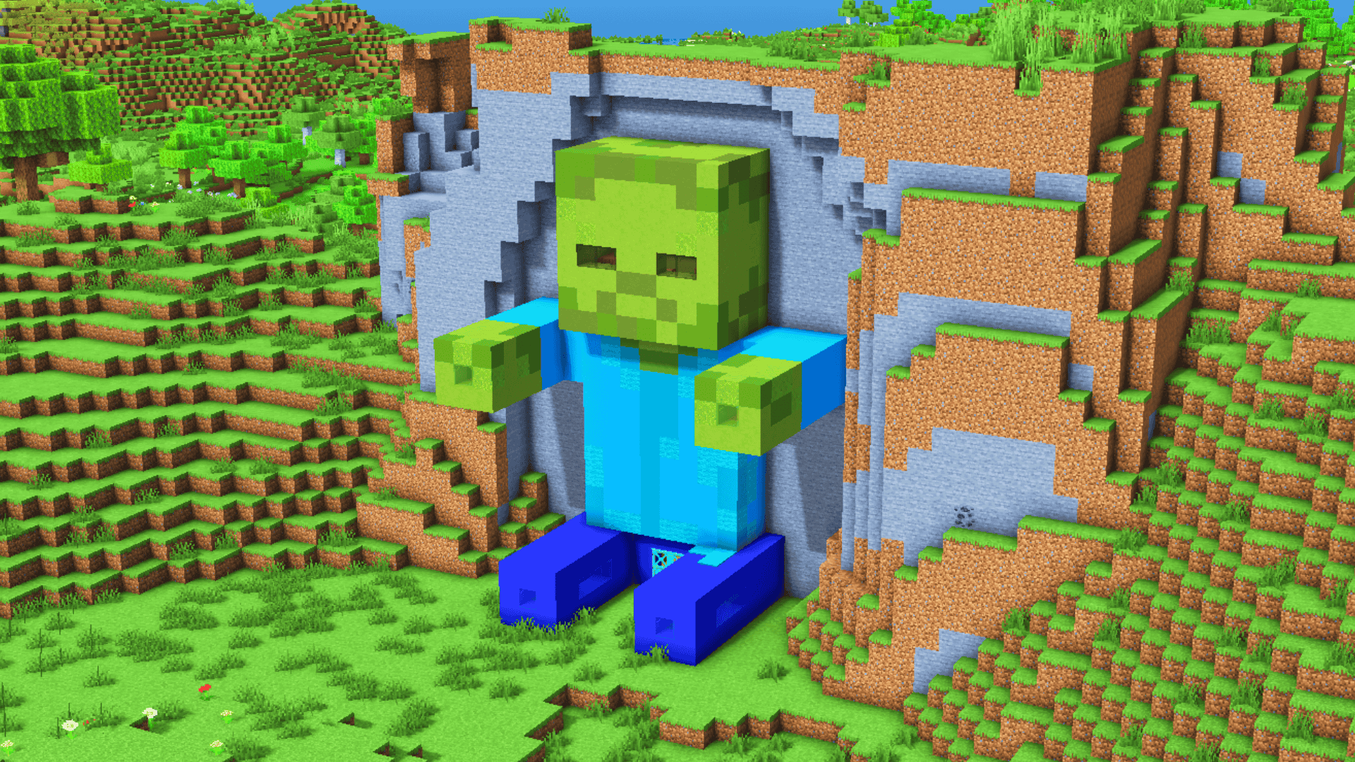 Minecraft Zombie Cliff House | 3D Guide @ Charliecustard Builds