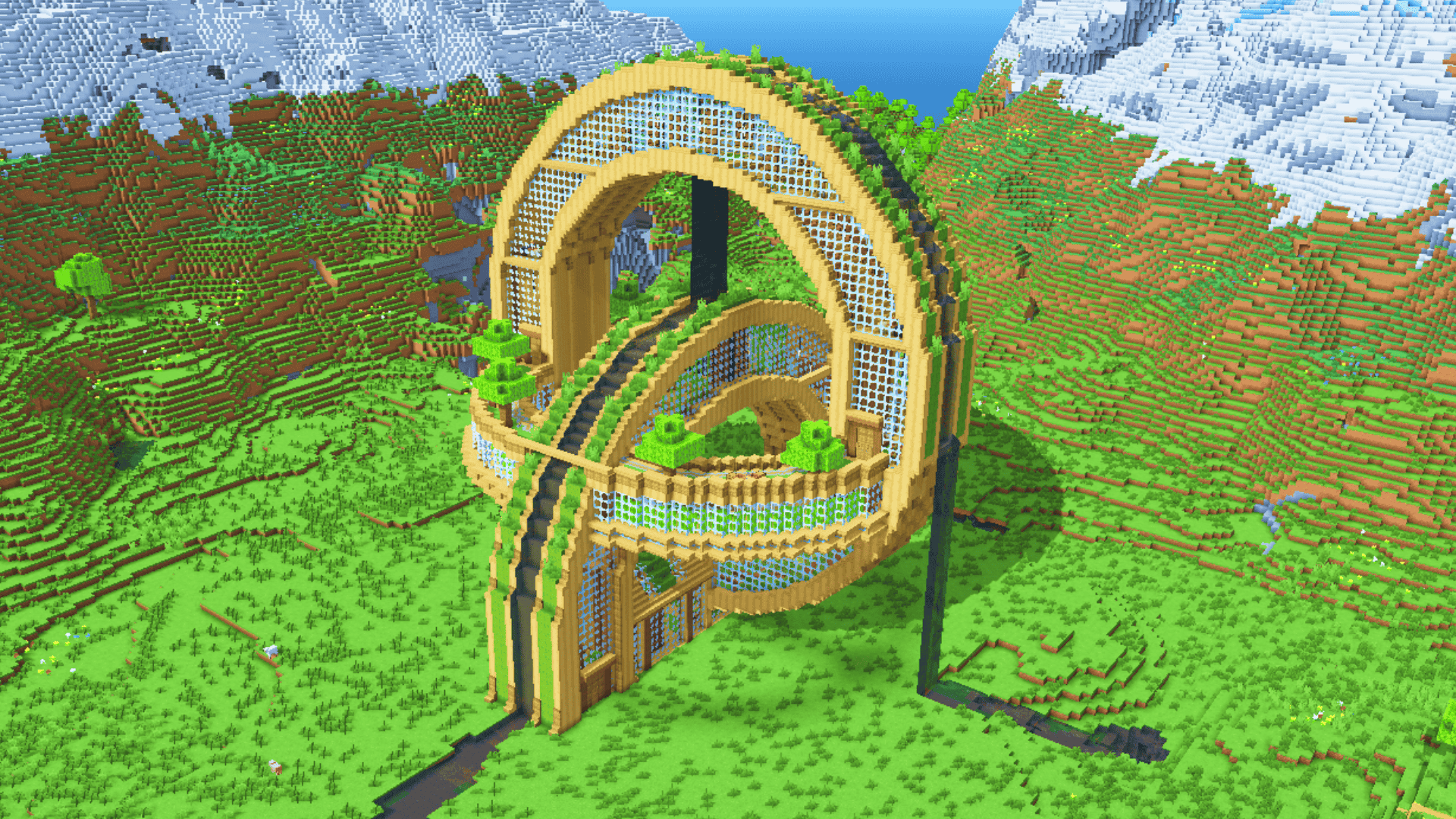 Minecraft Circle Base | 3D Guide @ Charliecustard Builds