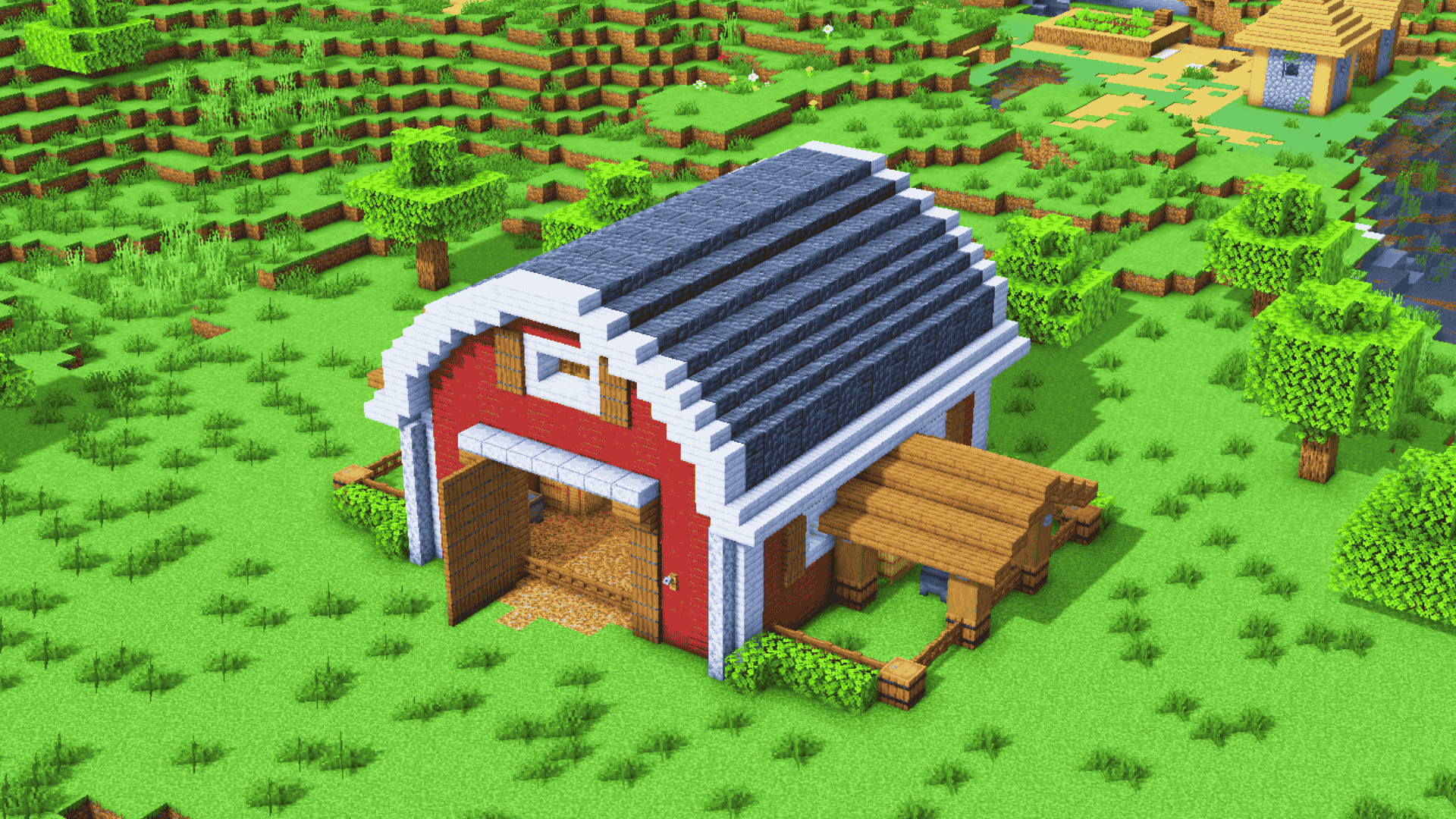 Minecraft Barn House | 3D Guide @ Charliecustard Builds