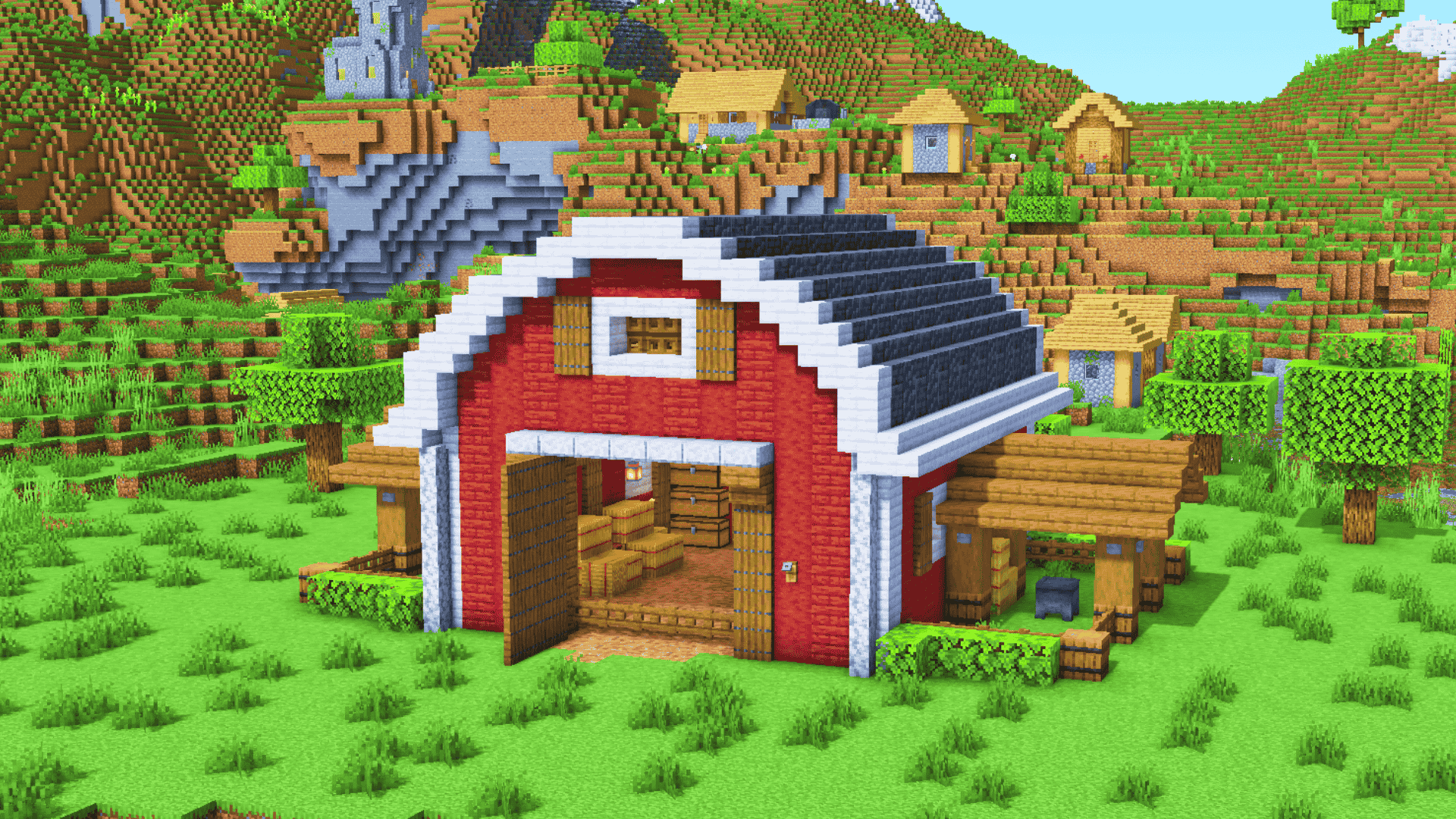 Minecraft Barn House | 3D Guide @ Charliecustard Builds