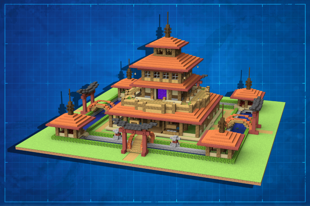 Minecraft Circle Base | 3D Guide @ Charliecustard Builds