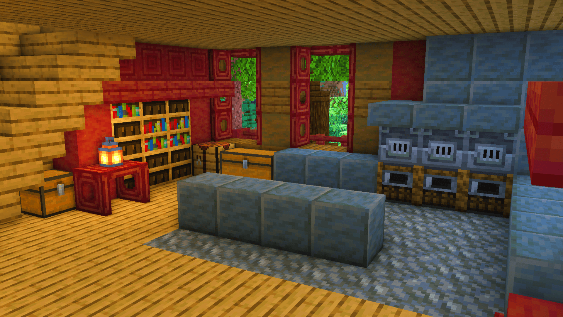 Minecraft Redwood Cabin | 3D Guide @ Charliecustard Builds