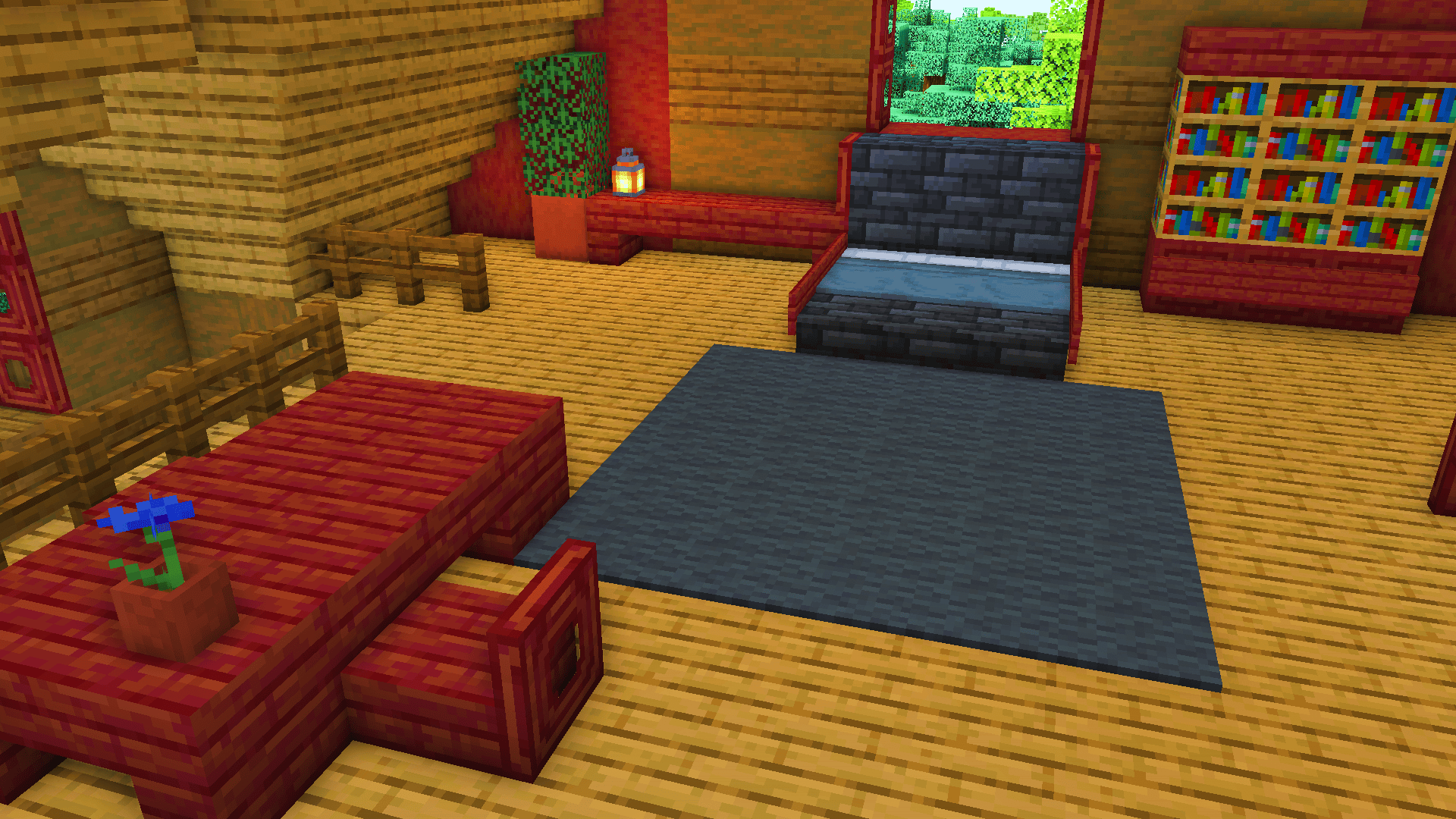 Minecraft Redwood Cabin | 3D Guide @ Charliecustard Builds