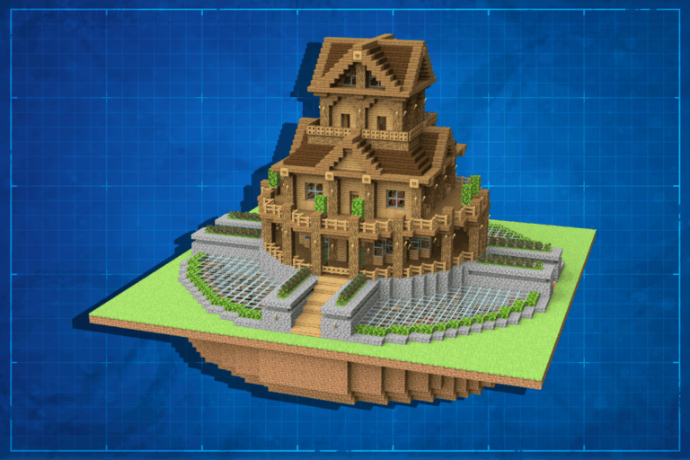 Minecraft Happy Ghast House | 3D Guide @ Charliecustard Builds