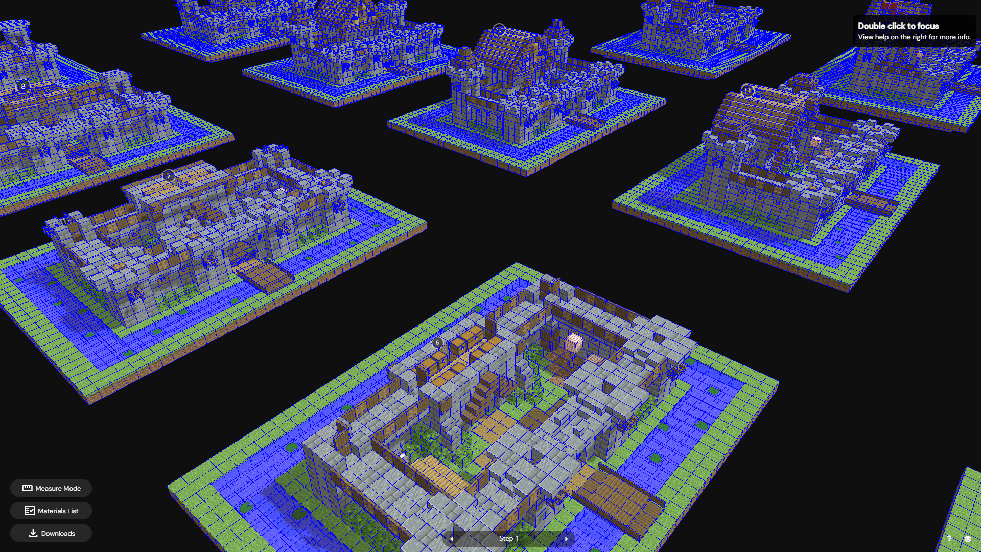 Minecraft Mini Castle | 3D Guide @ Charliecustard Builds