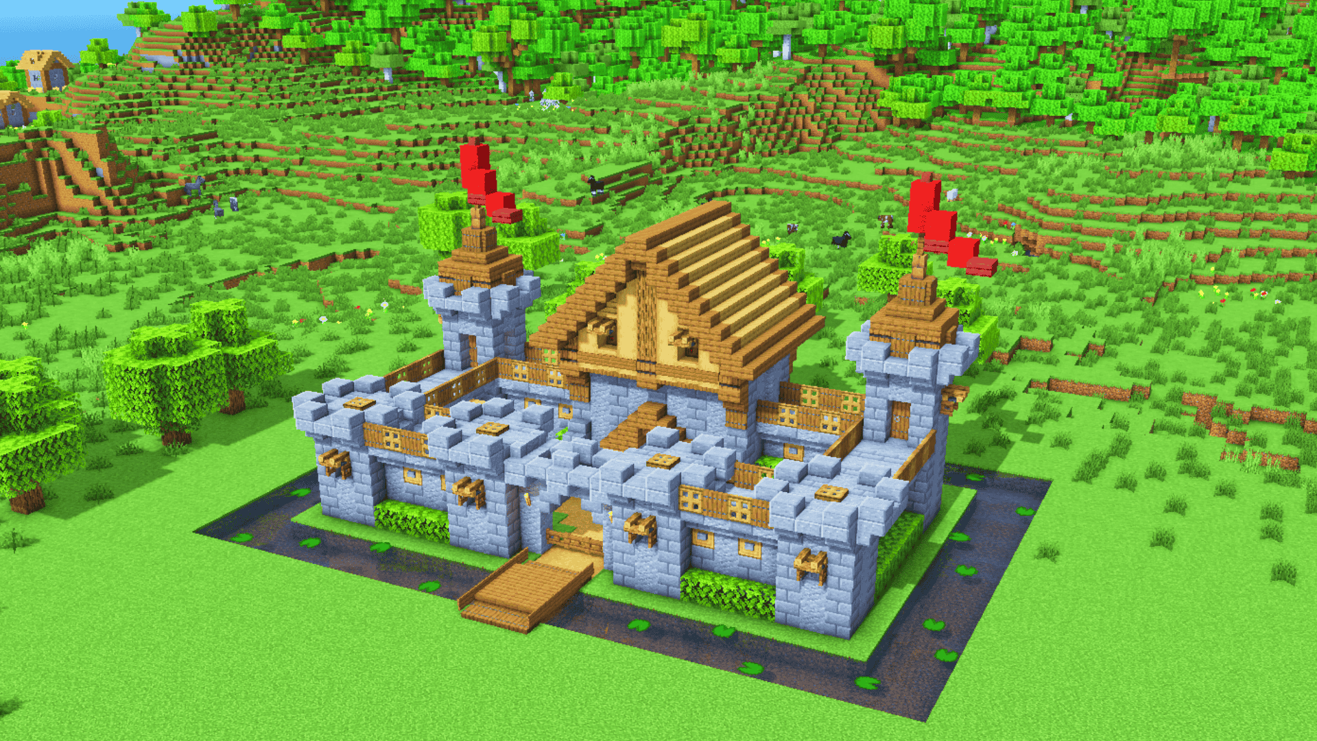 Minecraft Mini Castle | 3D Guide @ Charliecustard Builds
