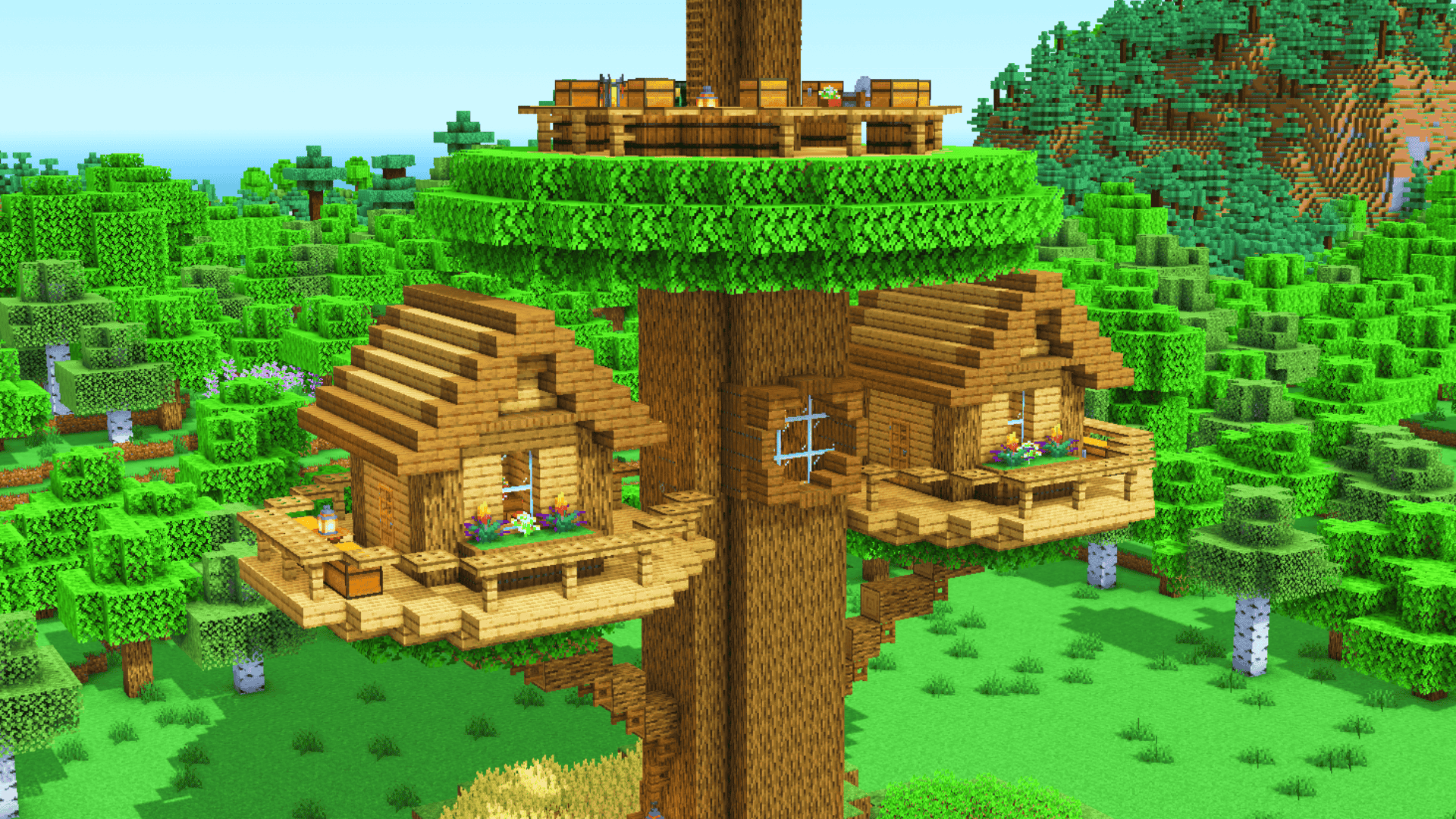 Minecraft Multiplayer Treehouse | 3D Guide @ Charliecustard Builds