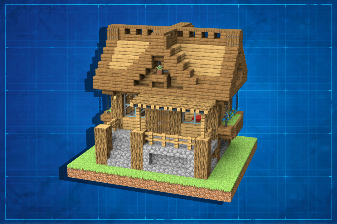 Minecraft - Starter House #2 Free 3D Guide | Download [Charliecustard ...