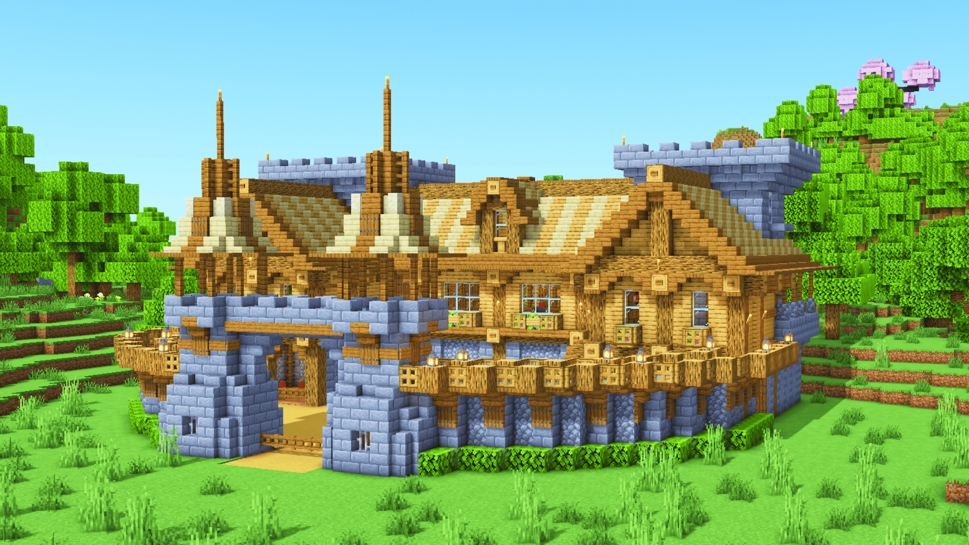 Minecraft The Survival Fort | 3D Guide @ Charliecustard Builds