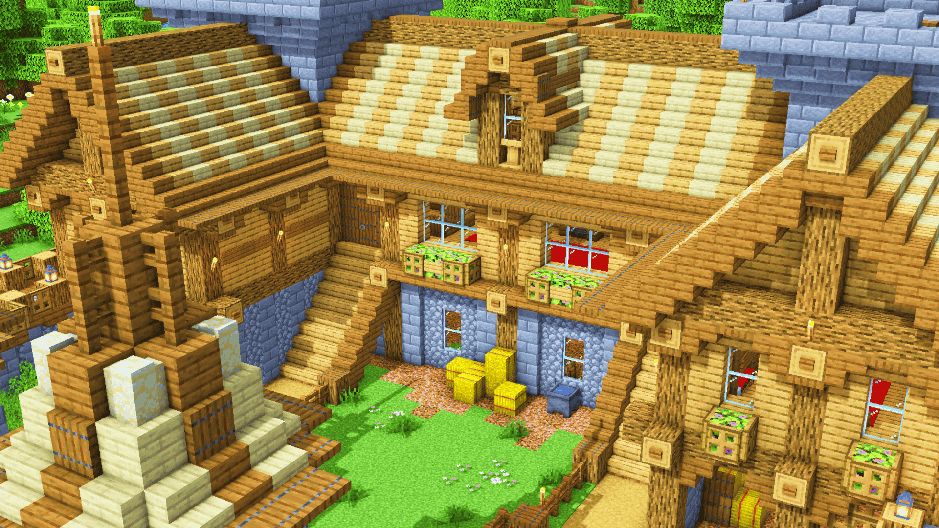 Minecraft The Survival Fort | 3D Guide @ Charliecustard Builds