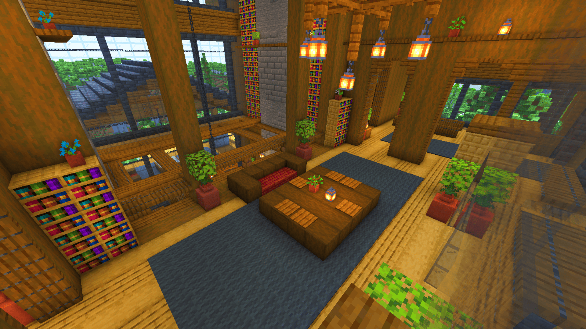 Minecraft Mansions Interior Cabin