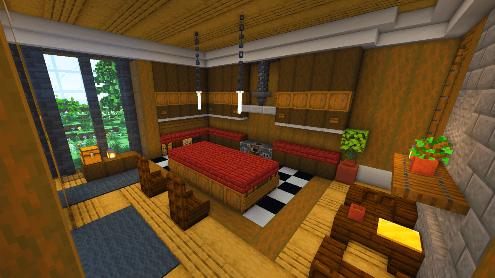 Minecraft Mansions Interior Cabin