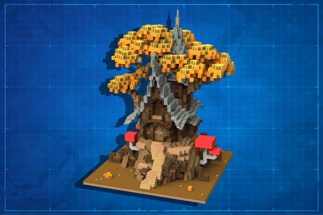 Minecraft Happy Ghast House | 3D Guide @ Charliecustard Builds