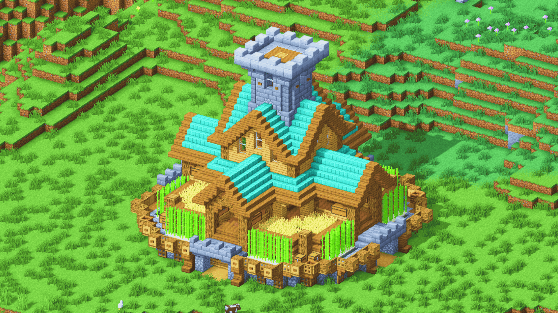 Minecraft Starter House #110 | 3D Guide @ Charliecustard Builds