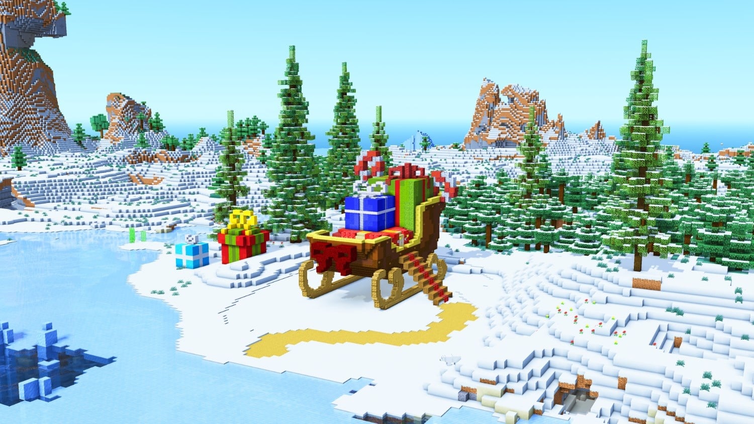 Minecraft Christmas Sleigh Base | 3D Guide @ Charliecustard Builds