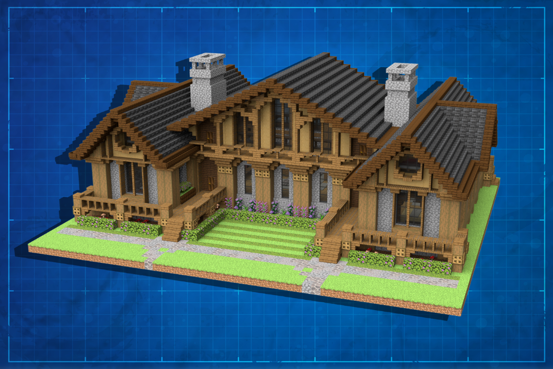 Minecraft Happy Ghast House | 3D Guide @ Charliecustard Builds